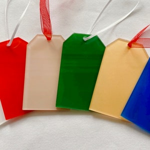 Personalized Acrylic Stocking Name Tag Christmas Name Tags Gift Wrap ...