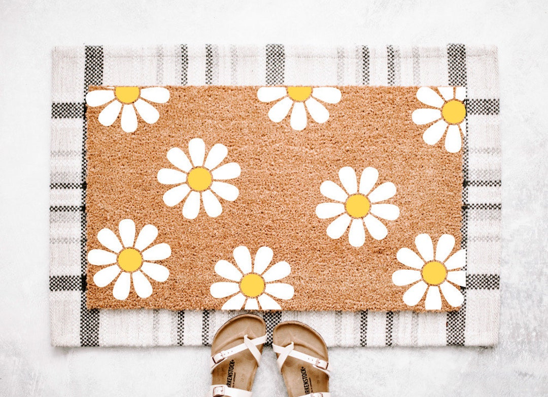 Spring Doormat | Daisy Doormat | Spring Porch Decor Flower Doormat ...