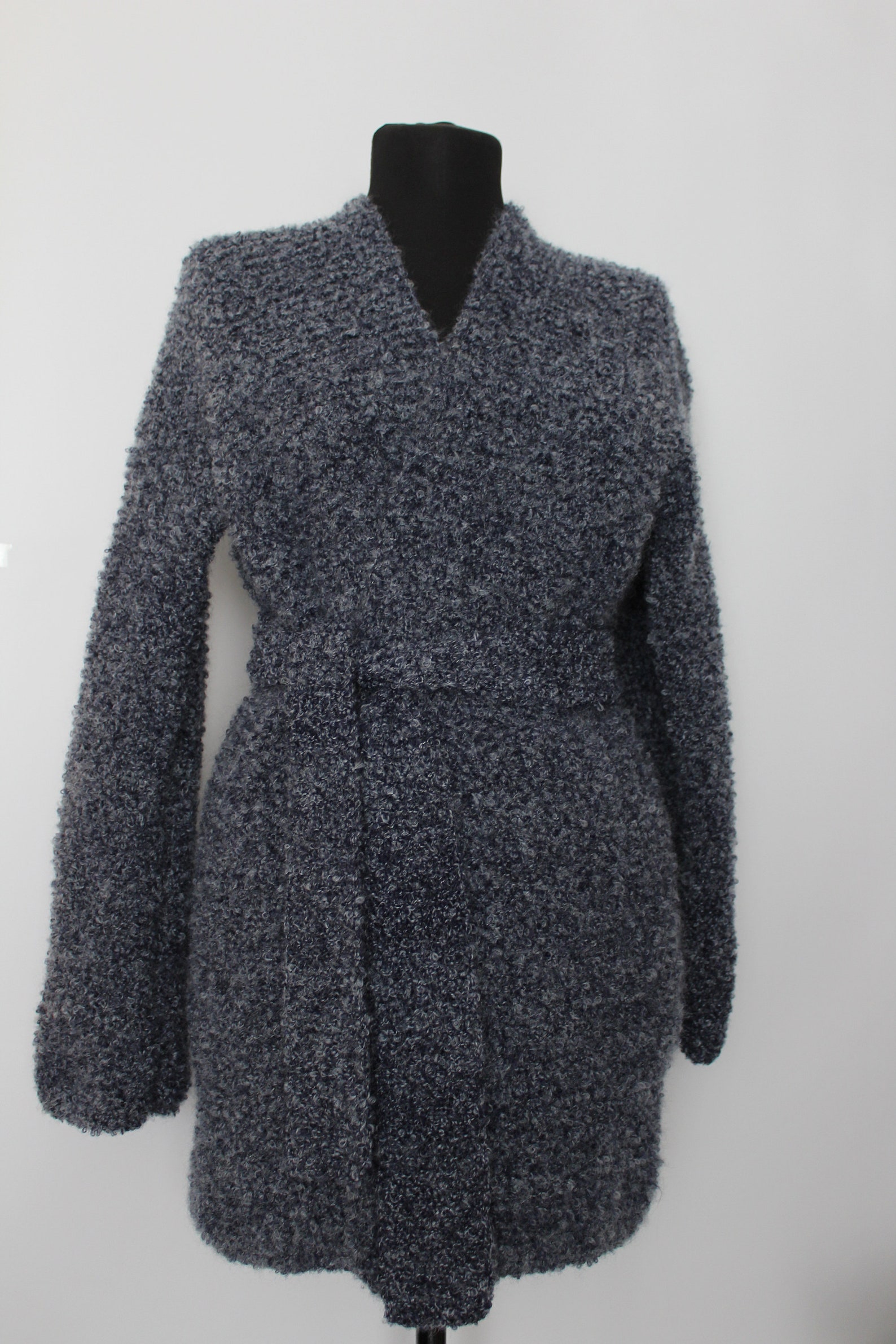 Cardigan Women Grey Coat Women Outerwear Fur Coat Cardigan | Etsy