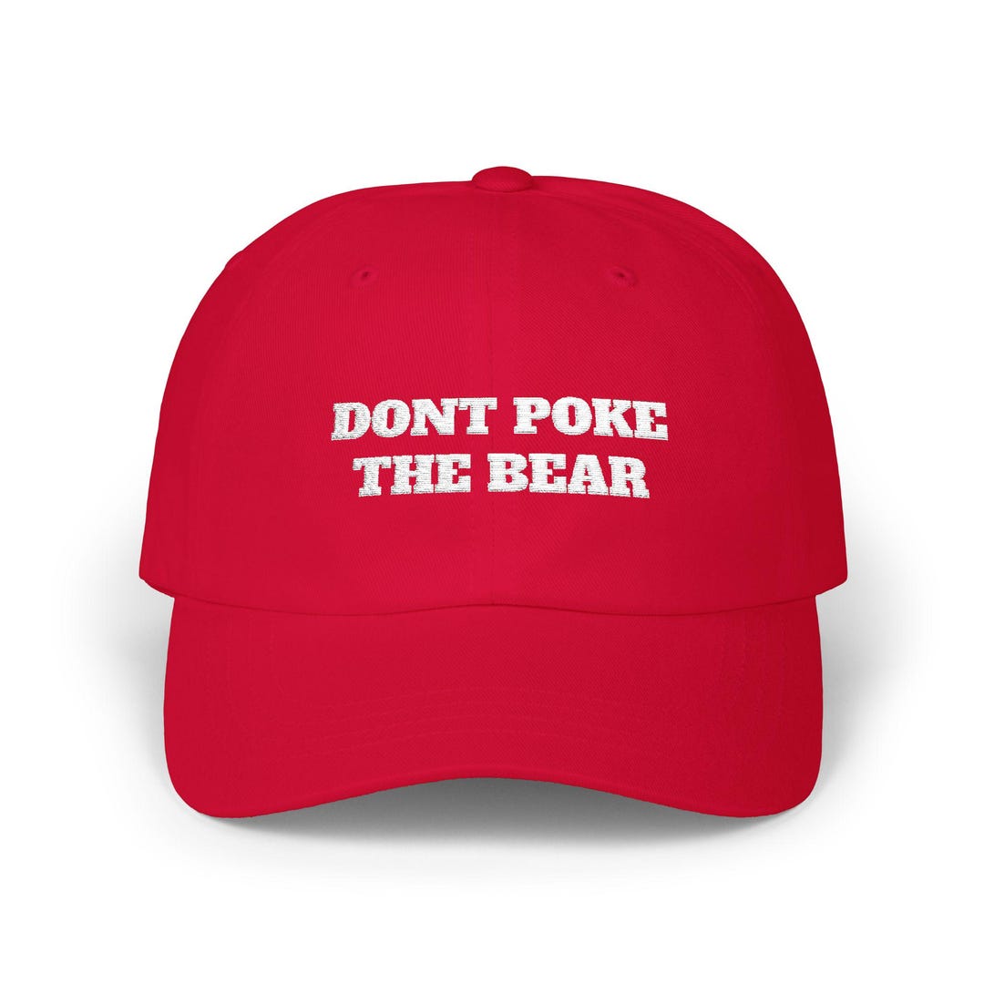 Don't Poke the Bear Dad Cap: Classic Cotton Hat - Etsy