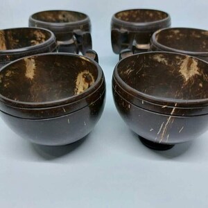 Coconut Shell Tea Cups Good Quality Tea Cups - Etsy