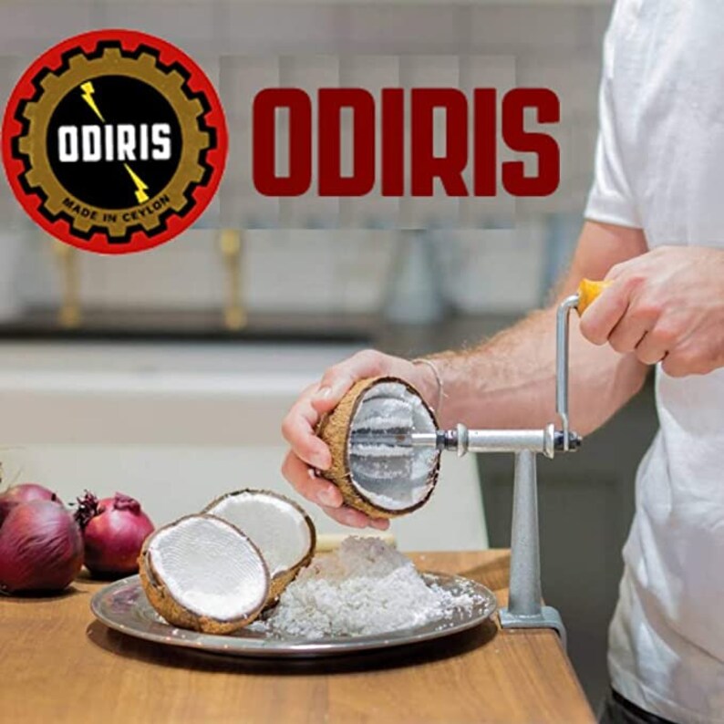 ORIGINAL ODIRIS Coconut Grater Scraper Shredder With Stainless Steel ...