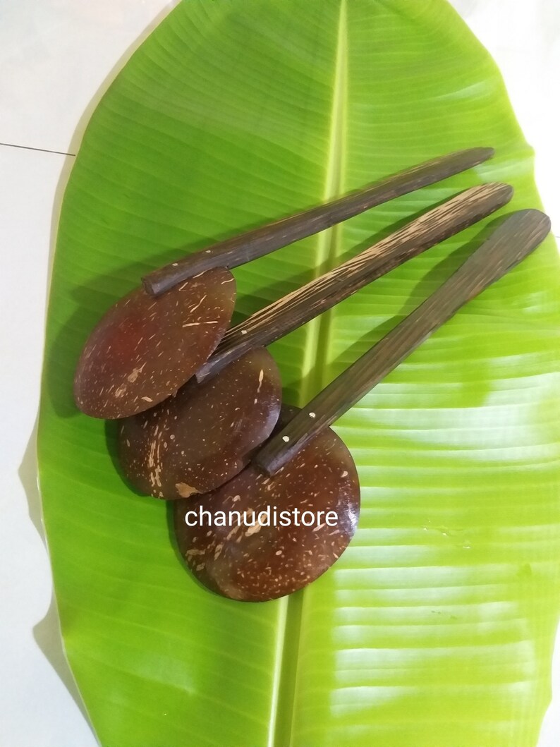 1 Piece High Quality Coconut Shell Curry Spoon Hand Made - Etsy