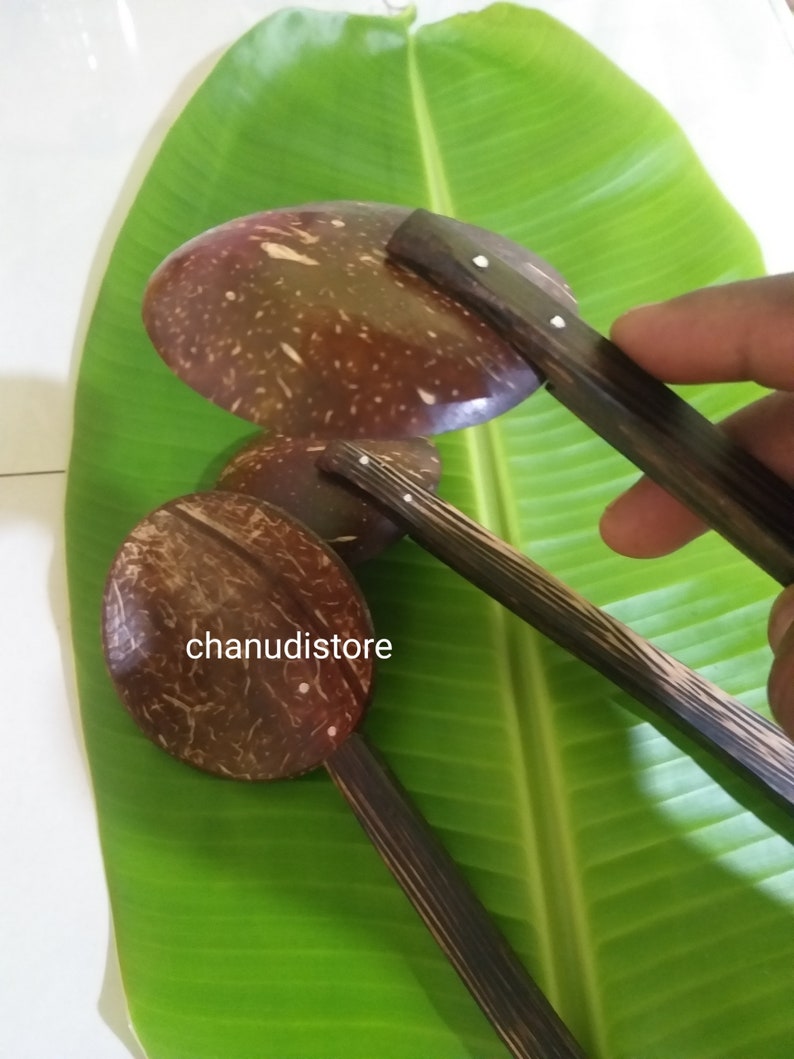 1 Piece High Quality Coconut Shell Curry Spoon Hand Made - Etsy