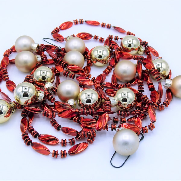 Red Beaded Garland - Etsy