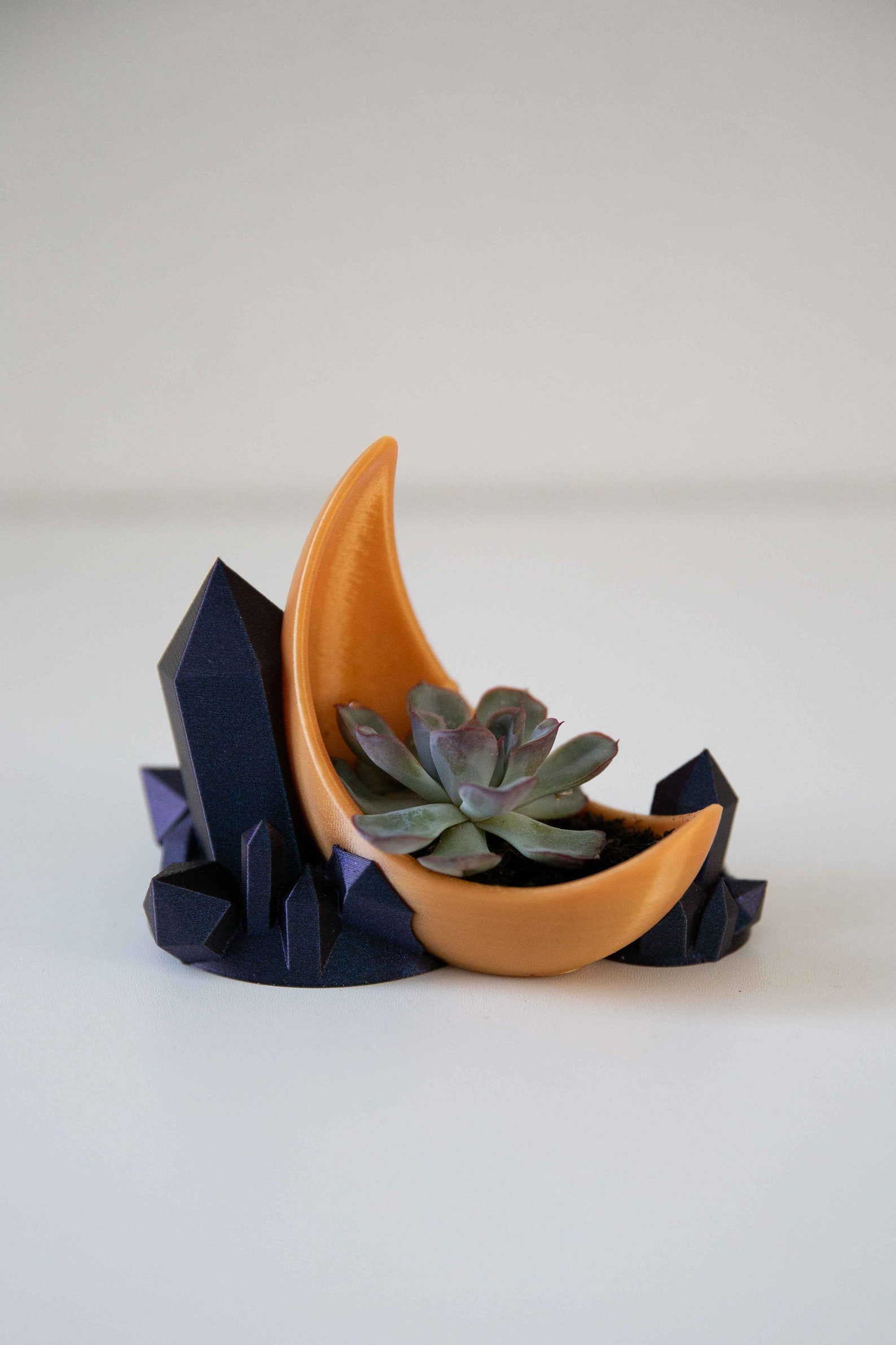 Moonstone Succulent Planter Moon Pot / Galaxy Art Holder / | Etsy