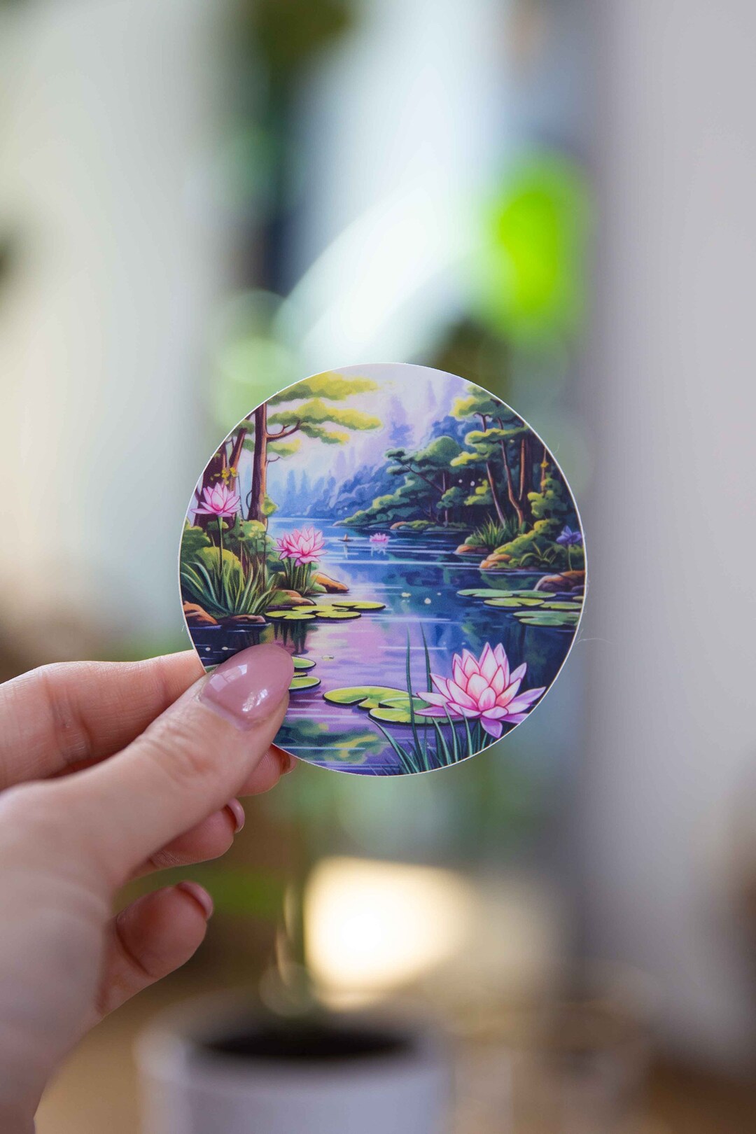 Lily Pond Sticker - 3x3 Inch - Waterproof Vinyl Decal - Etsy