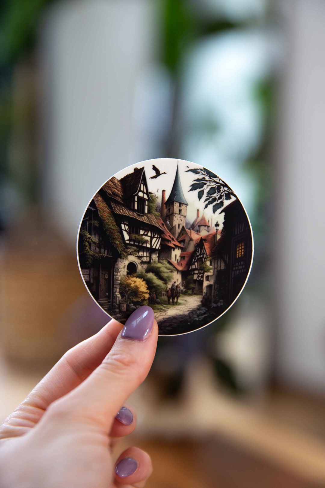Medieval Village Sticker - 3x3 Inch - Waterproof Vinyl Decal - Etsy