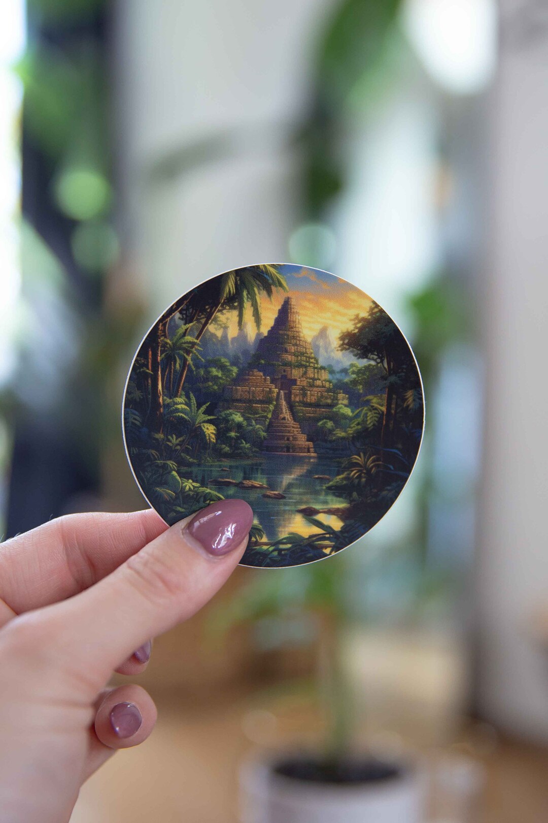 Ancient Ruins in the Jungle Sticker - 3x3 Inch // Waterproof & Durable ...