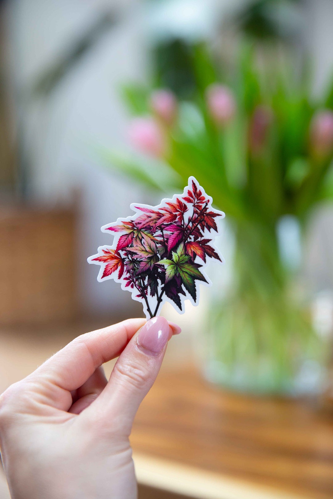 Maple Tree Leaf Sticker - 3x3 Inch // Waterproof & Durable Vinyl ...