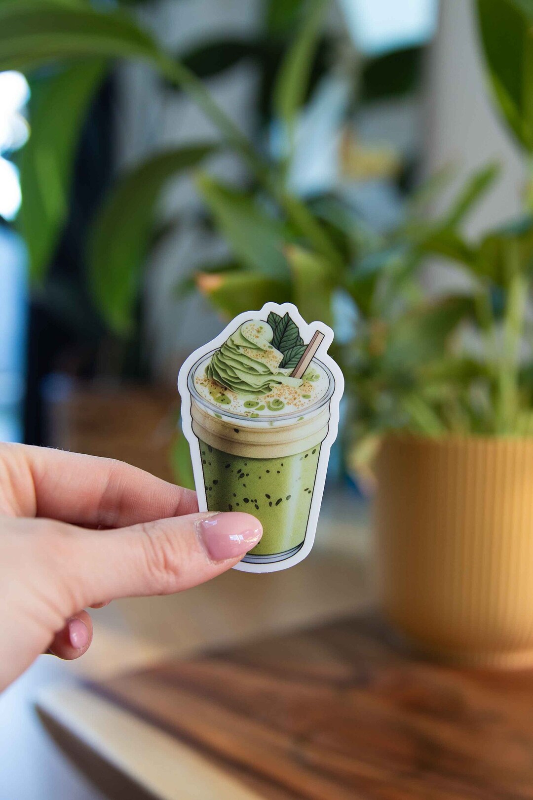 Matcha Latte Sticker - 2x3 Inch // Waterproof & Durable Vinyl Sticker ...