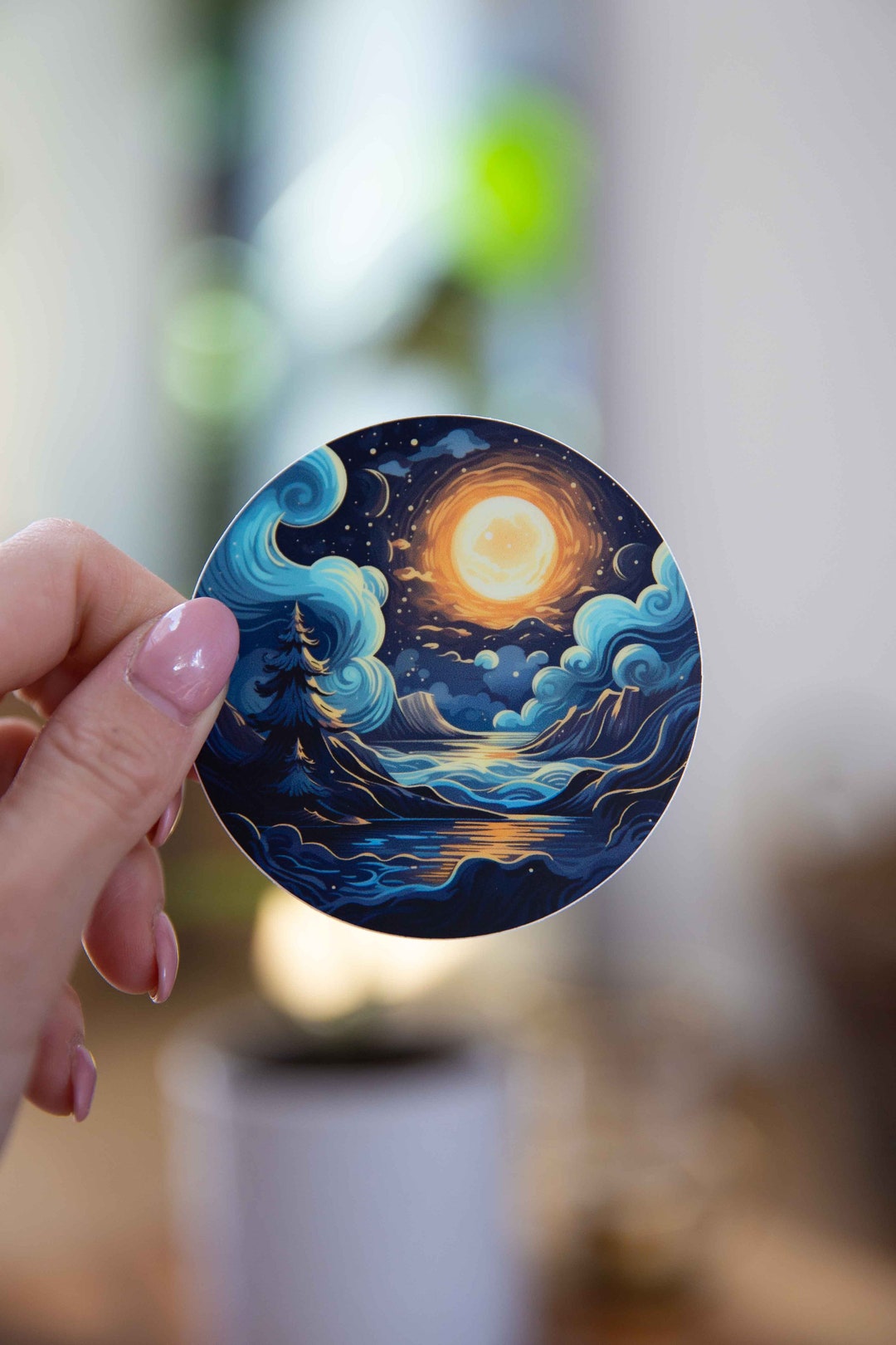 Dreamy Midnight Sticker - 3x3 Inch // Waterproof & Durable Vinyl ...