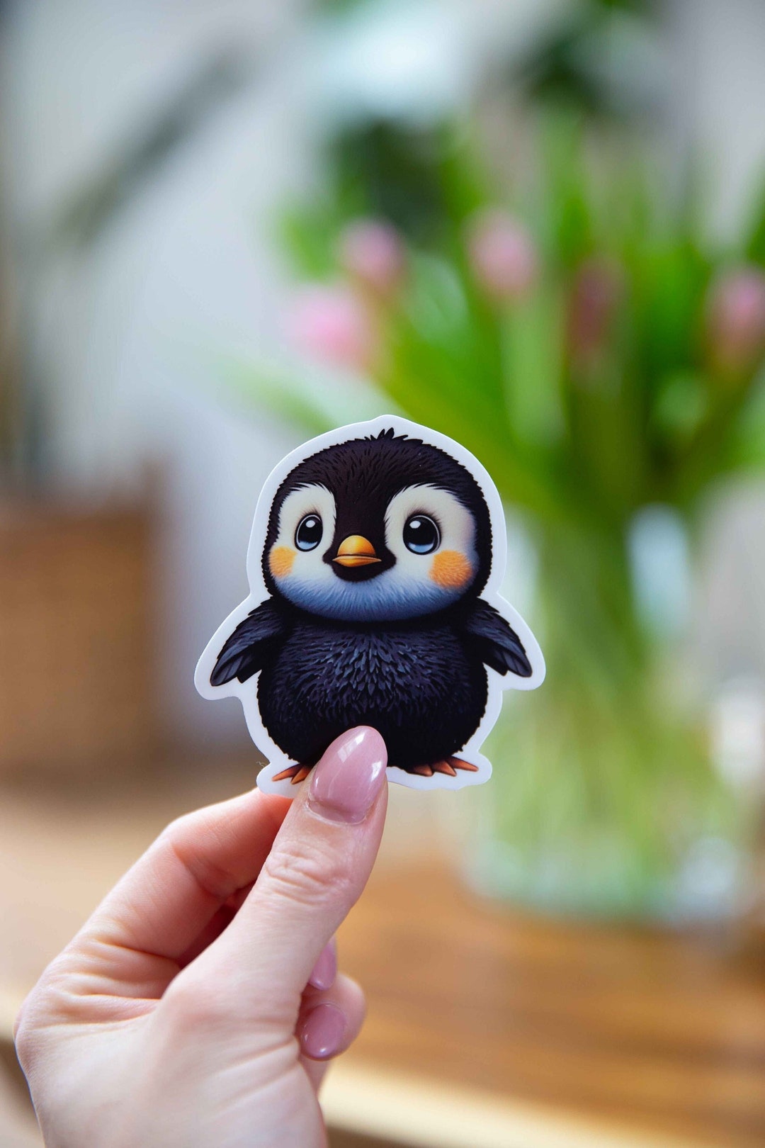 Baby Penguin Sticker 3x3 Inch // Waterproof & Durable Vinyl Sticker ...