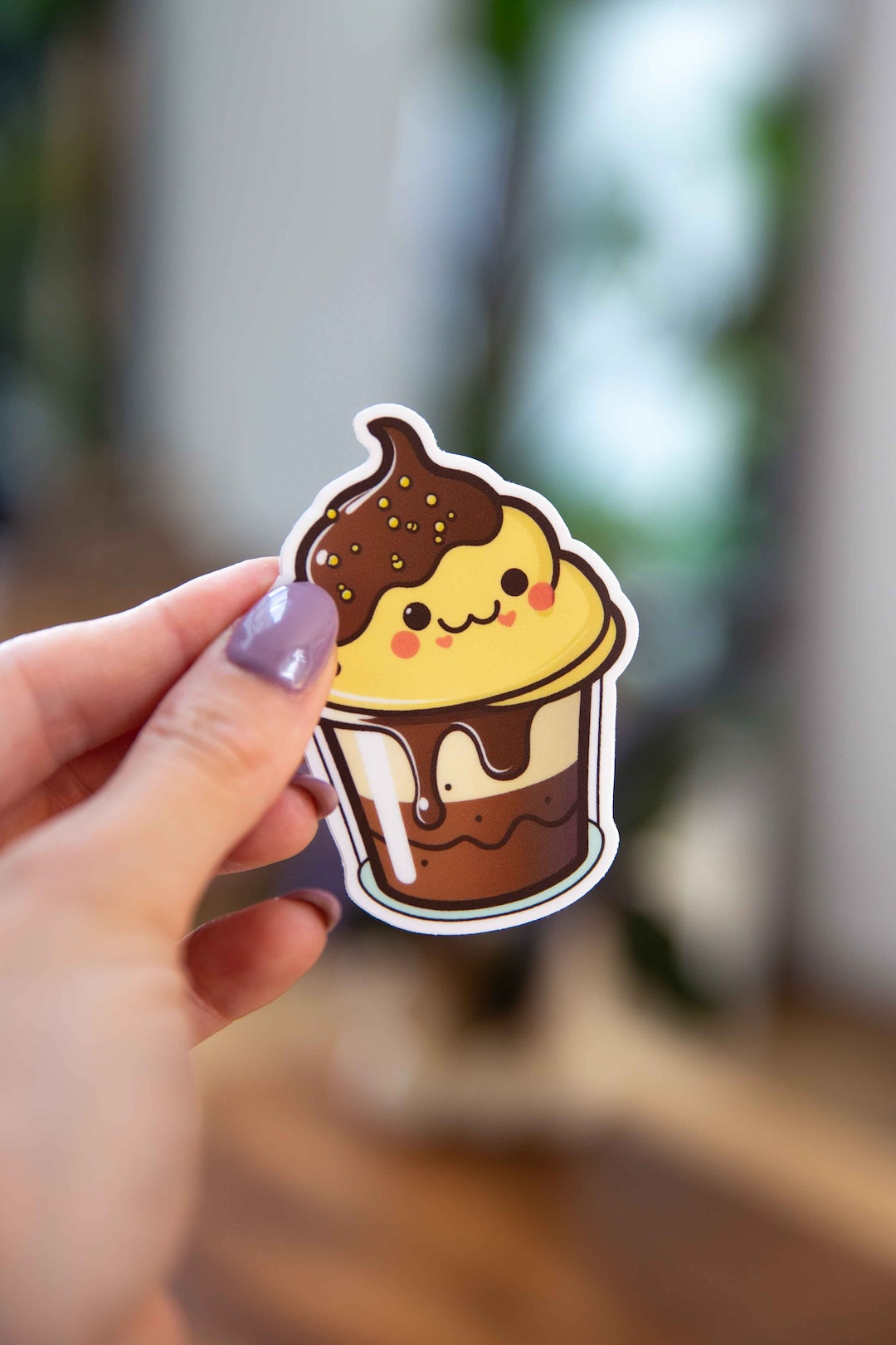 Ice Cream Sundea Sticker - 2.2x3 Inch - Waterproof Vinyl Decal - Etsy