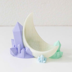 Moonstone Succulent Planter - Moon Pot / Galaxy Art Holder / Unique ...