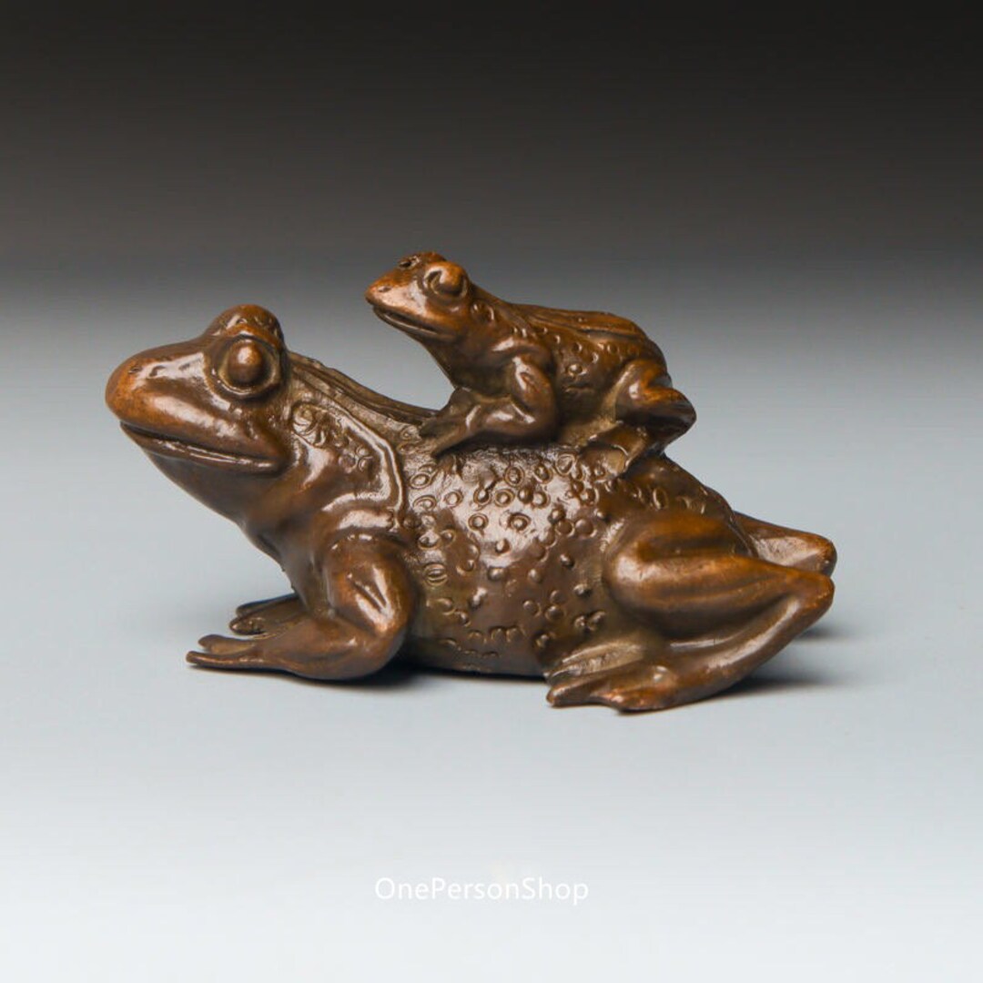 Handcrafted Copper Frog Tea Pet Statue, Chinese Antique Style - Etsy