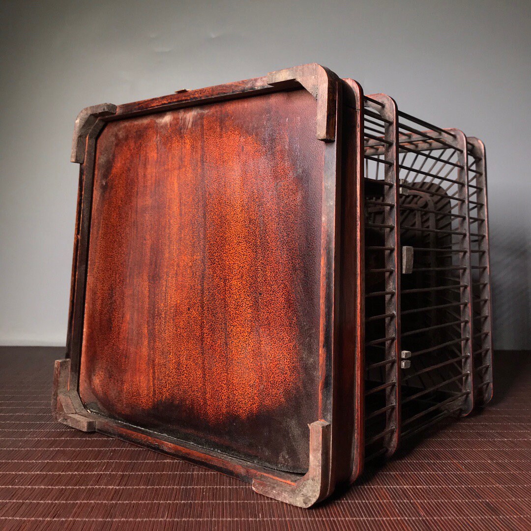 China Collection Rosewood Carved Square Bird Cage - Etsy