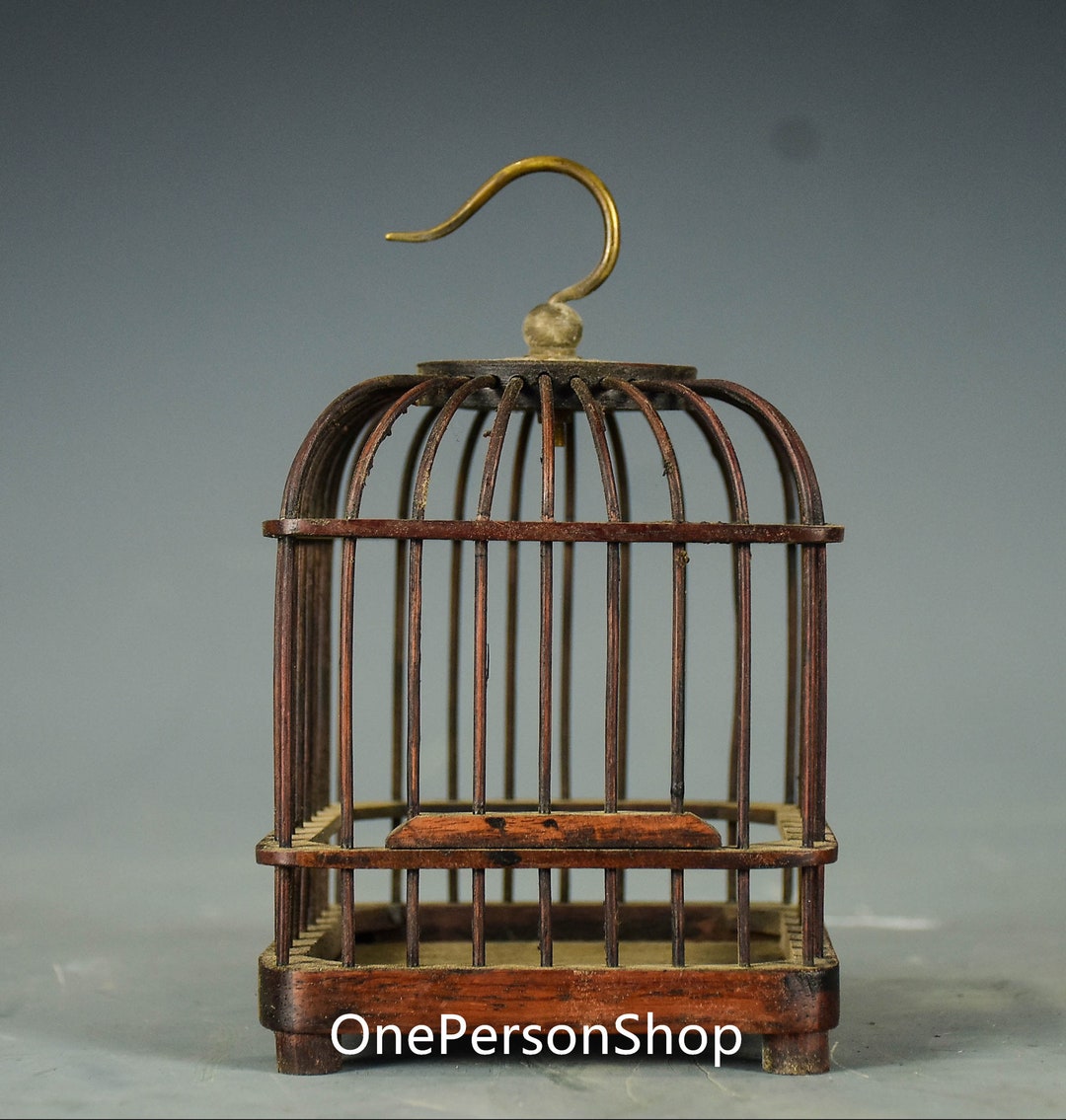 Chinese Antique Collection Hand Carved Rare Rosewood Grasshopper Cage ...