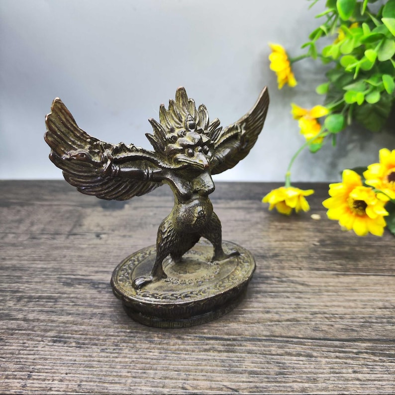 A Rare and Exquisite Handcrafted Chinese Antique Bronze Golden-winged ...