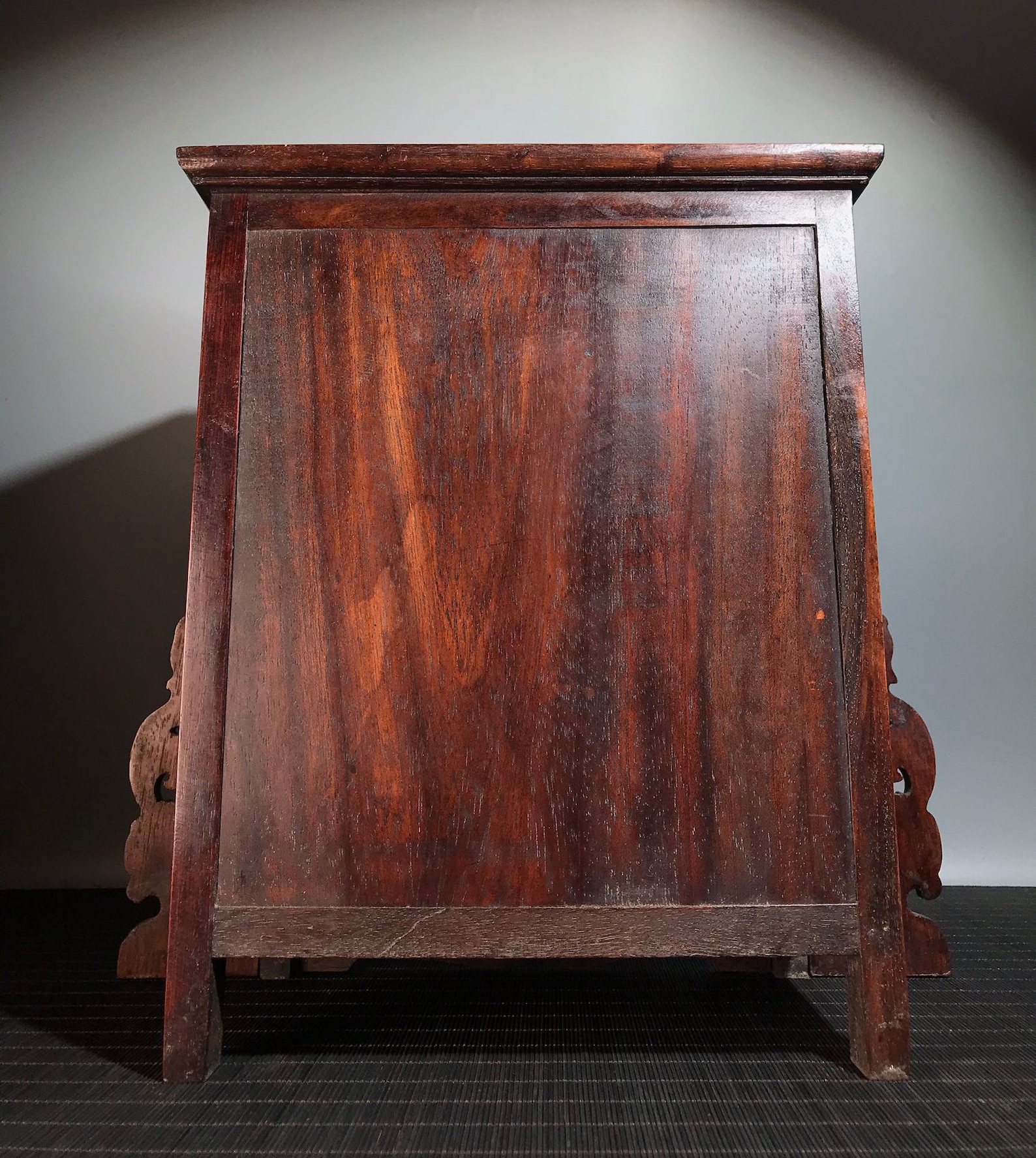 Chinese Natural Rosewood Furniture, Embossed Dragon Pattern Cabinet ...