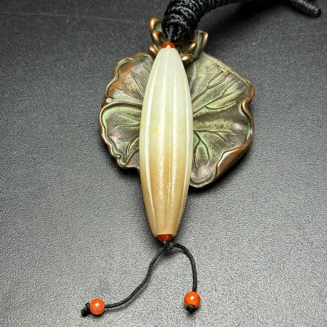 Chinese White Jade Pure Hand-carved Exquisite Rare Pumpkin Pendant - Etsy