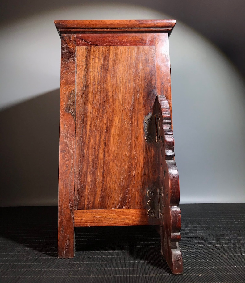 Chinese Natural Rosewood Furniture, Embossed Dragon Pattern Cabinet ...