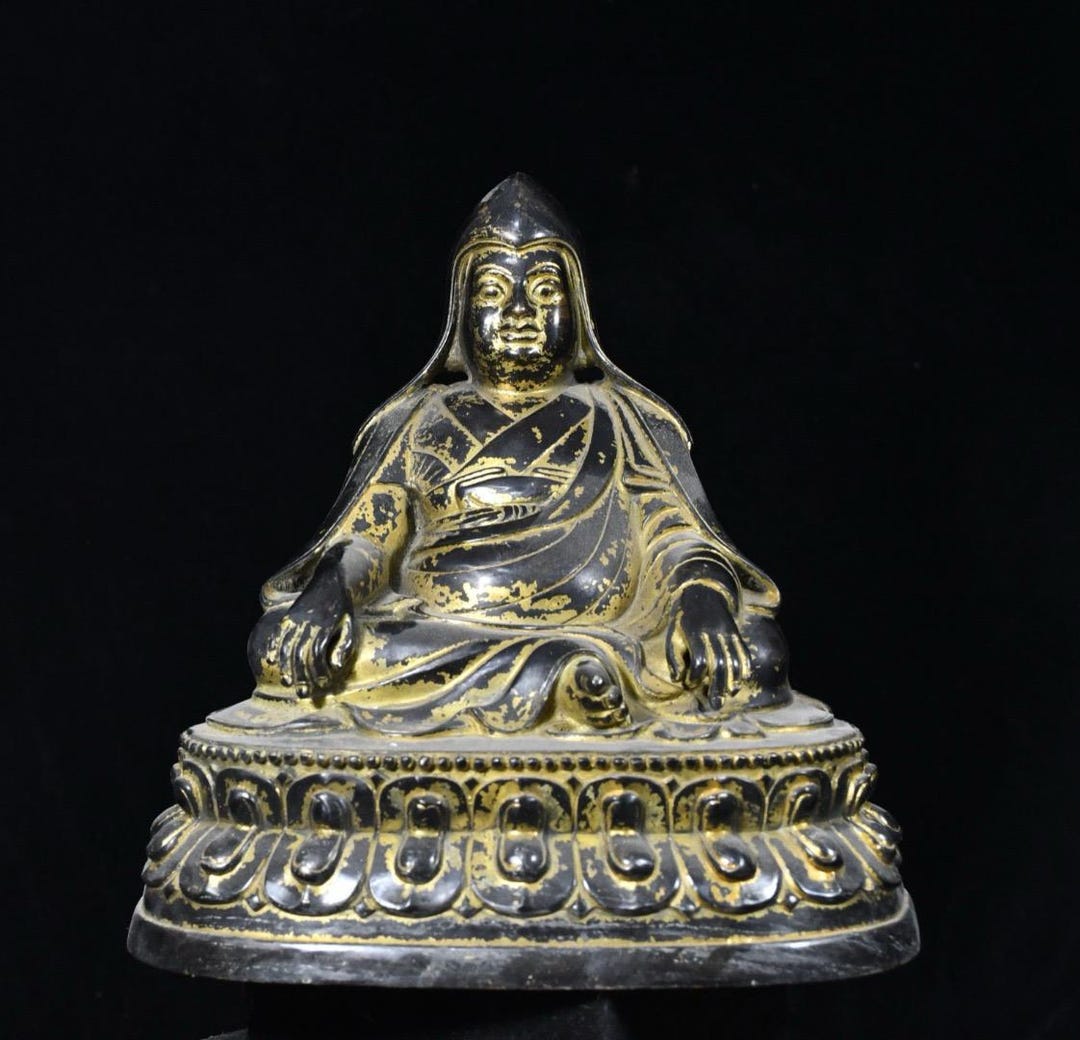 Exquisite Handcrafted Chinese Antique Bronze Statue of Master ...