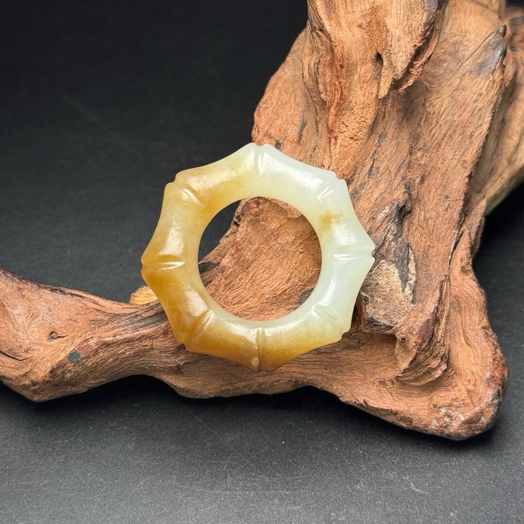 Chinese White Jade Pure Hand-carved Exquisite Rare Bamboo Peace Bamboo ...