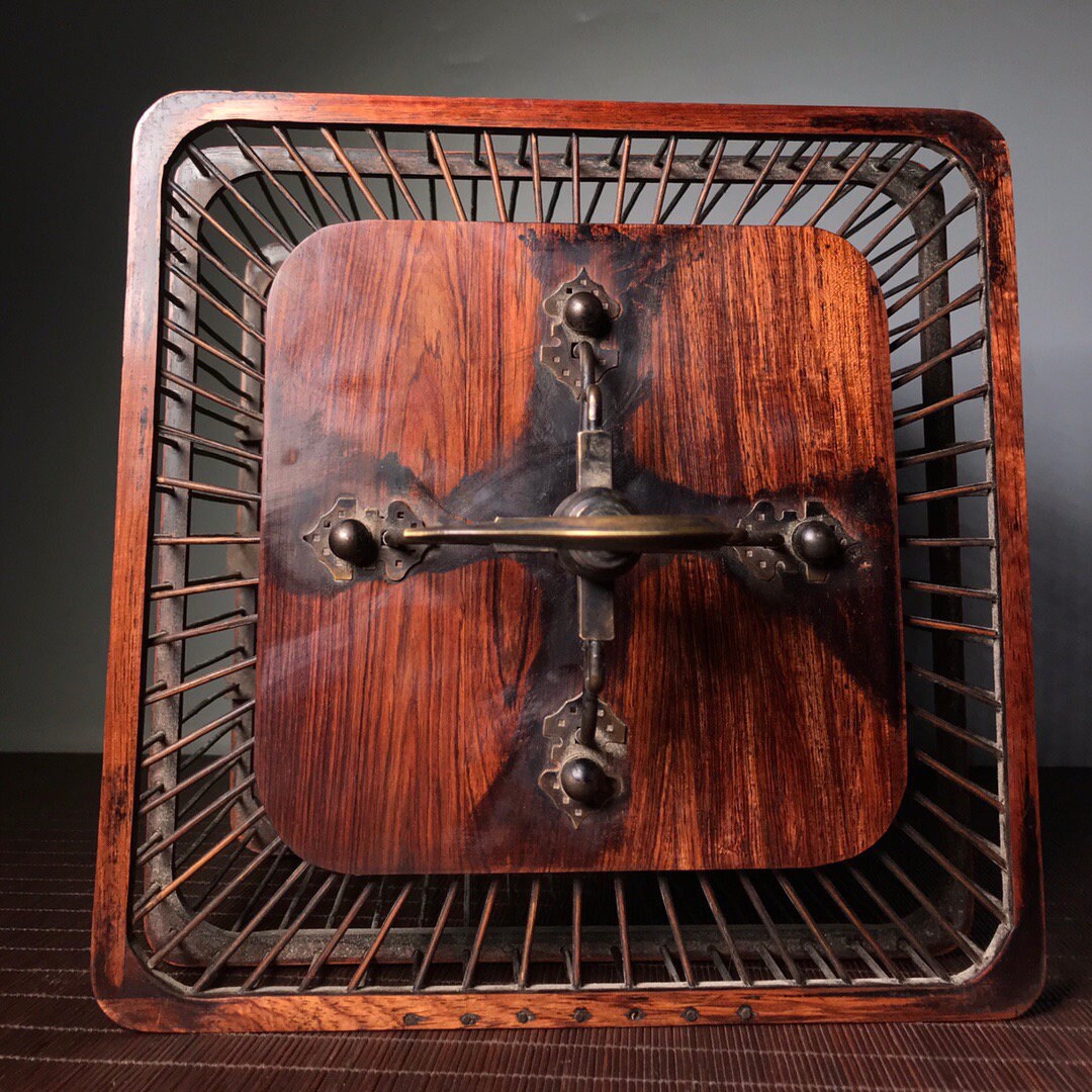 China Collection Rosewood Carved Square Bird Cage - Etsy