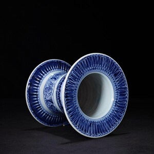 Chinese Antique Pure Hand-painted Exquisite Rare Blue and White Flower ...