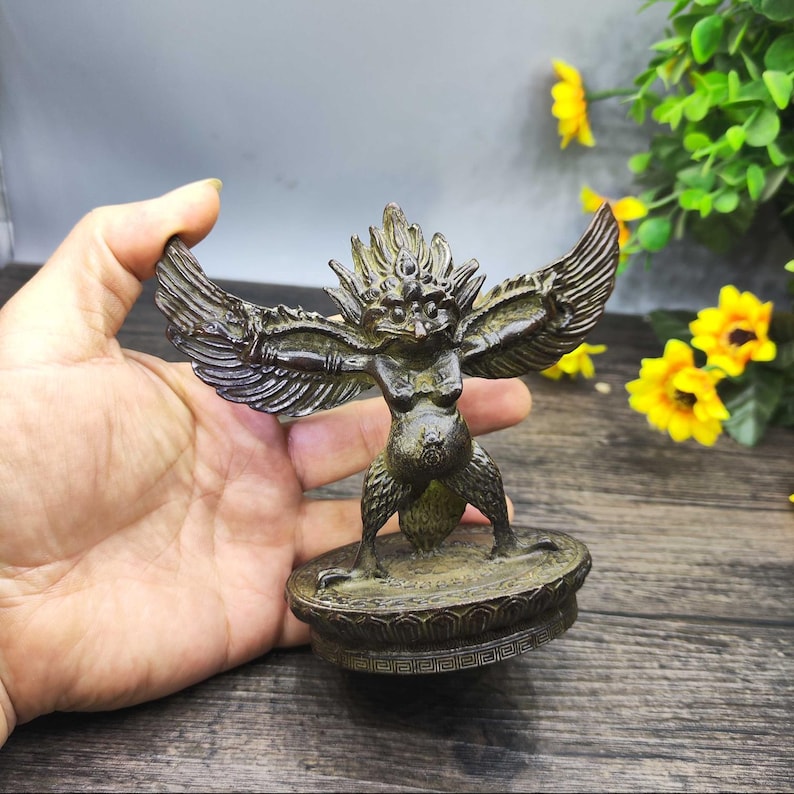 A Rare and Exquisite Handcrafted Chinese Antique Bronze Golden-winged ...