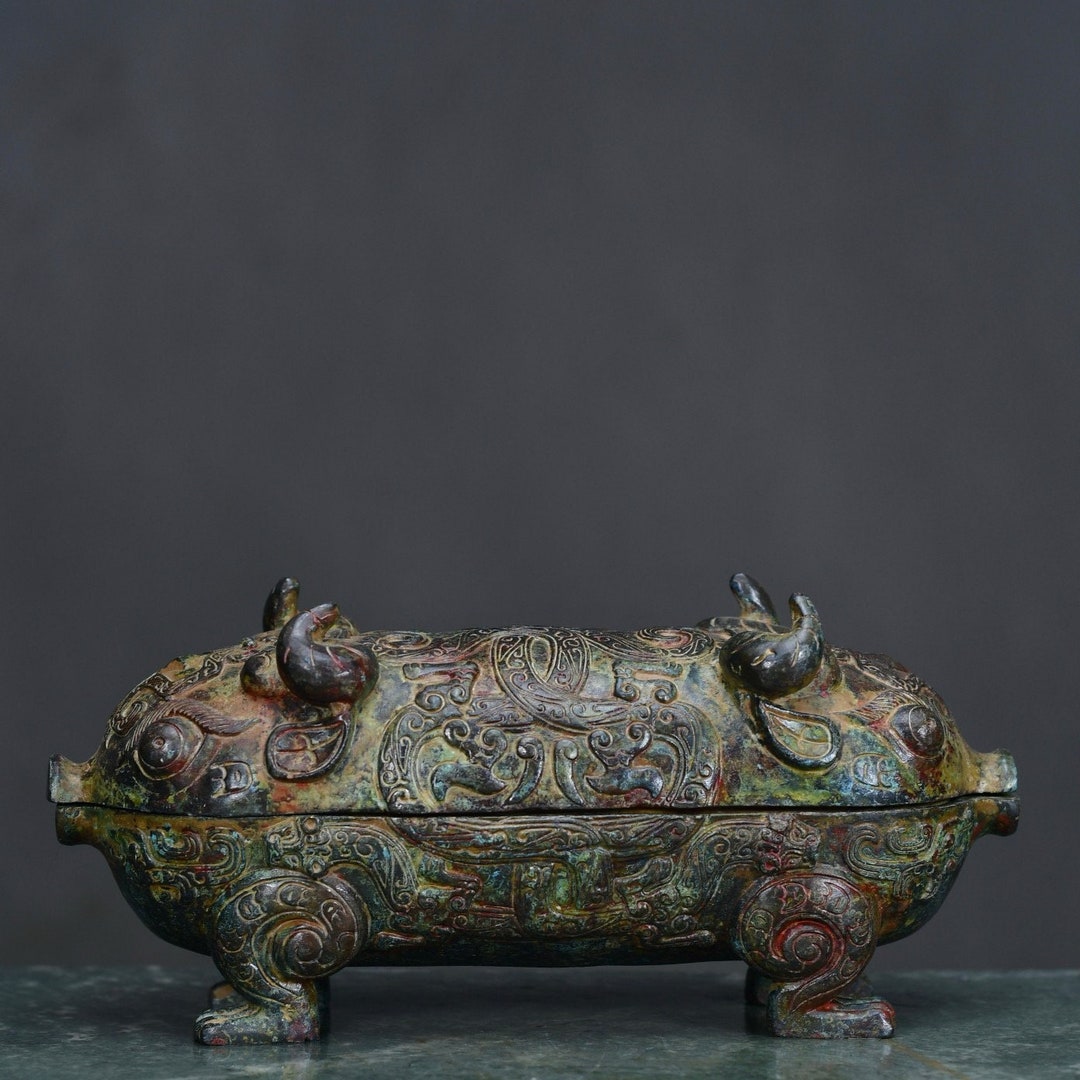 Exquisite and Rare Bronze Beast Statue Ornaments Handmade From Chinese ...