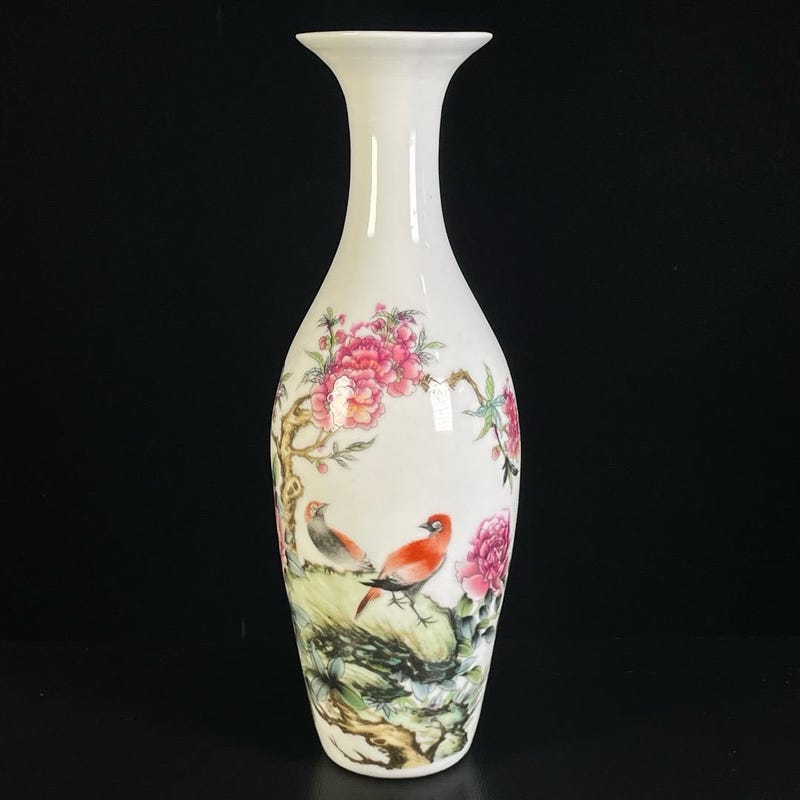 Antique Handpainted Vase - Etsy