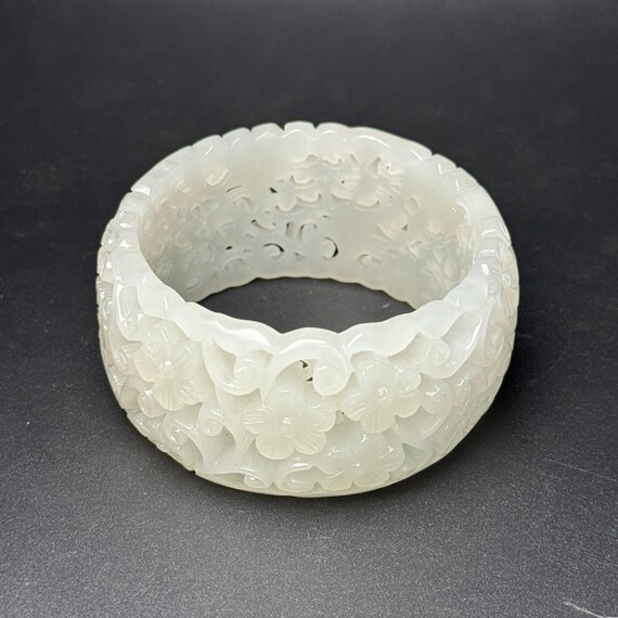 Chinese white jade pure hand-carved exquisite rare ho… - Gem