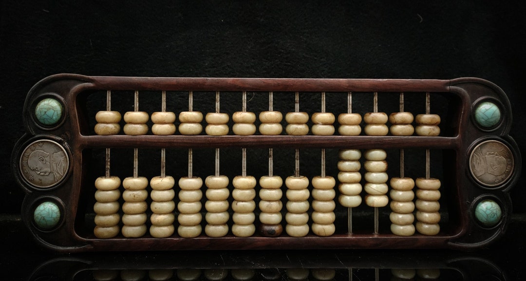 Exquisite and Rare White Jade Abacus Ornaments Handmade From Chinese ...