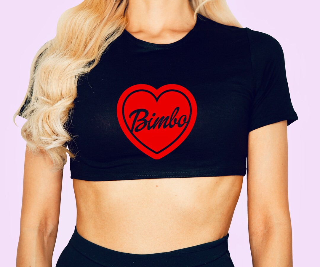 Bimbo Crop Top Fetish Ddlg Clothing Bdsm Valentines Day