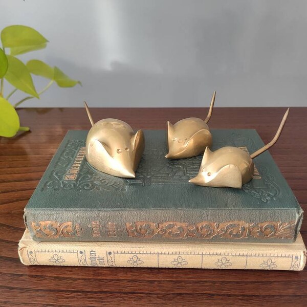 Brass Mouse - Etsy