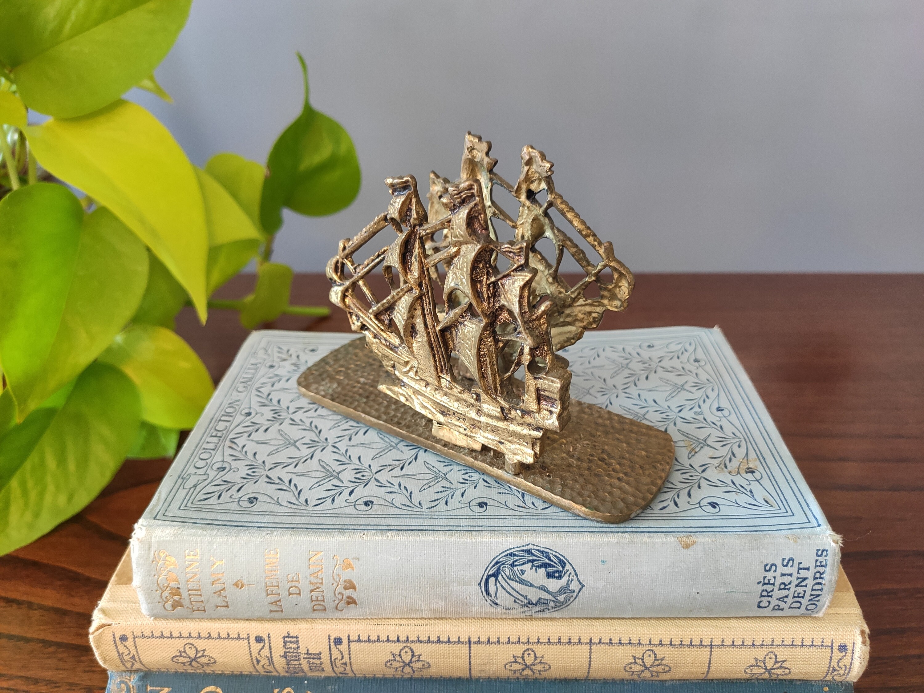 Brass Ship Letter Sorter / Vintage Brass Cocktail Napkin - Etsy