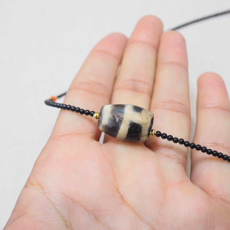 Dzi Bead Necklace - Etsy