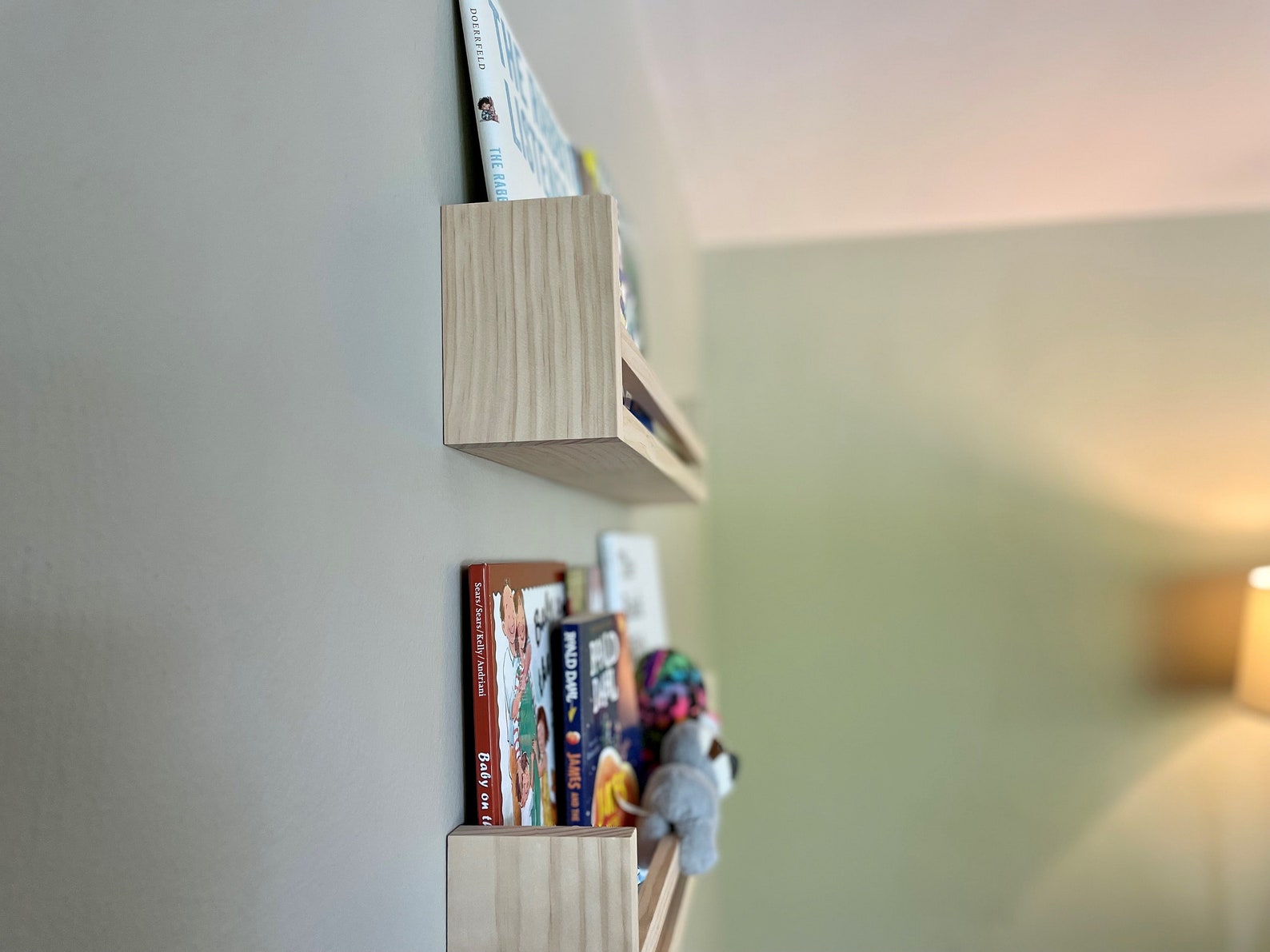 Floating Bookshelf Nursery Bookshelf Custom Book Display | Etsy