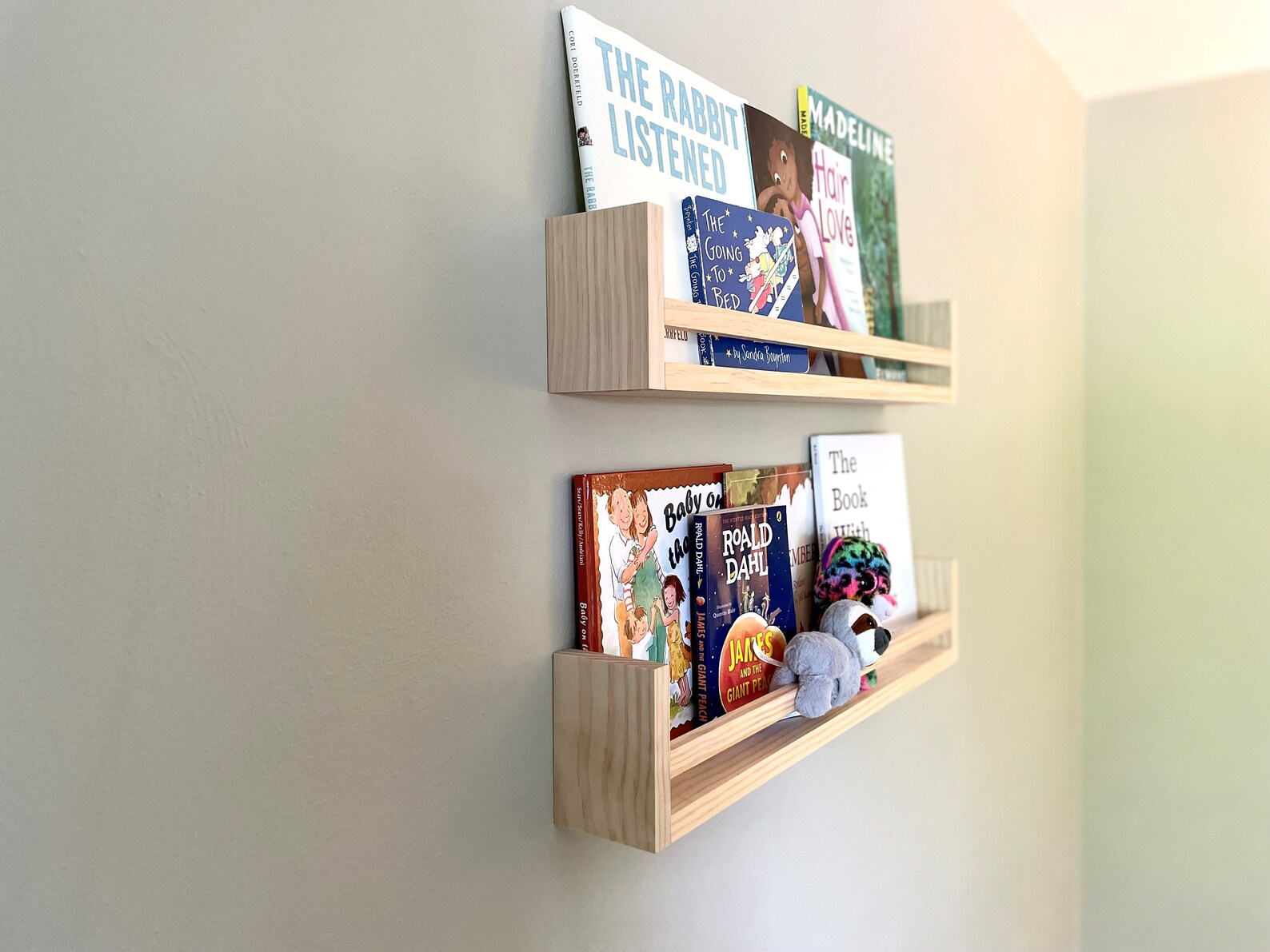 Floating Bookshelf Nursery Bookshelf Custom Book Display | Etsy