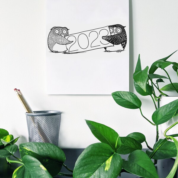 Owl Calendar - Etsy