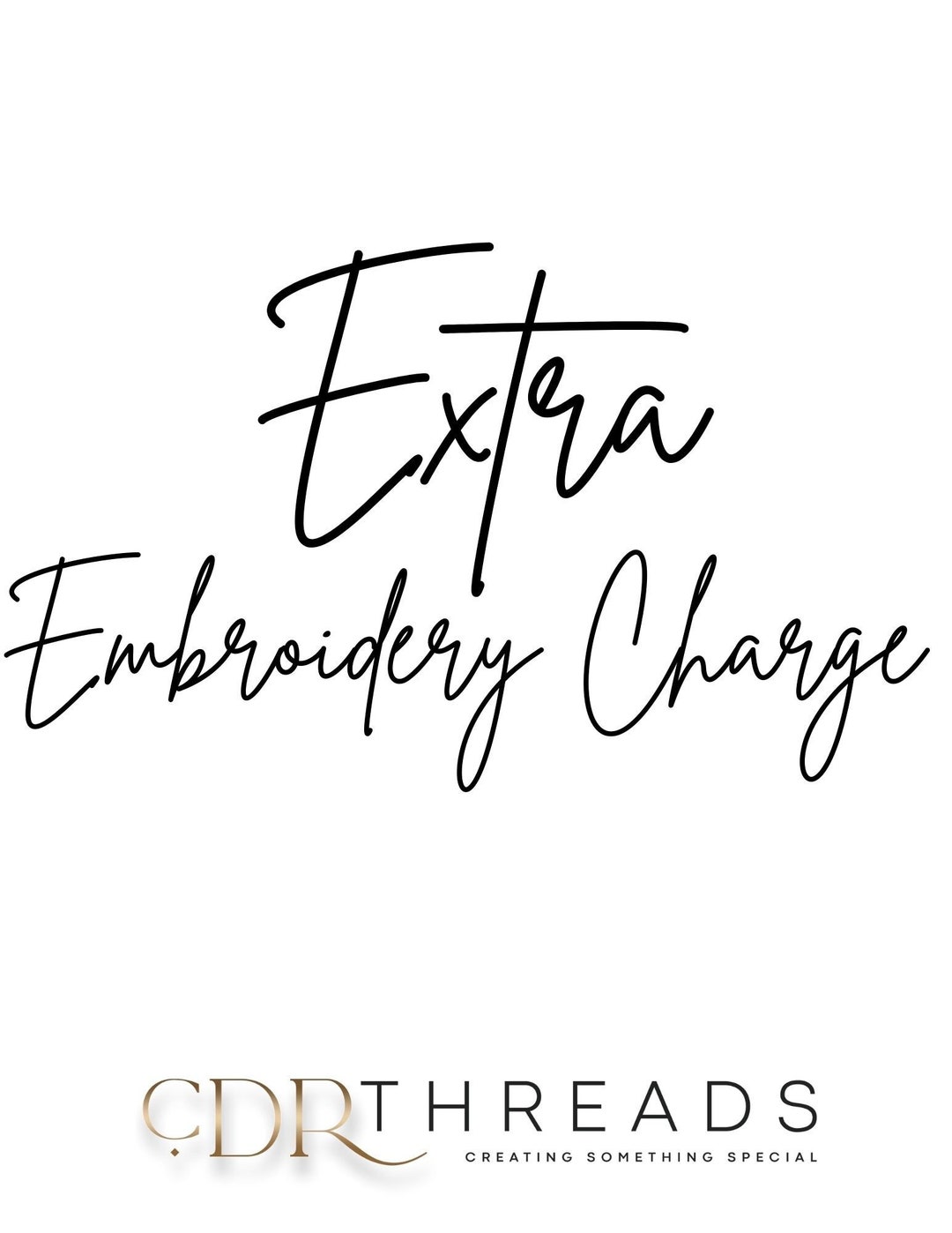 Extra Embroidery Charge - Etsy
