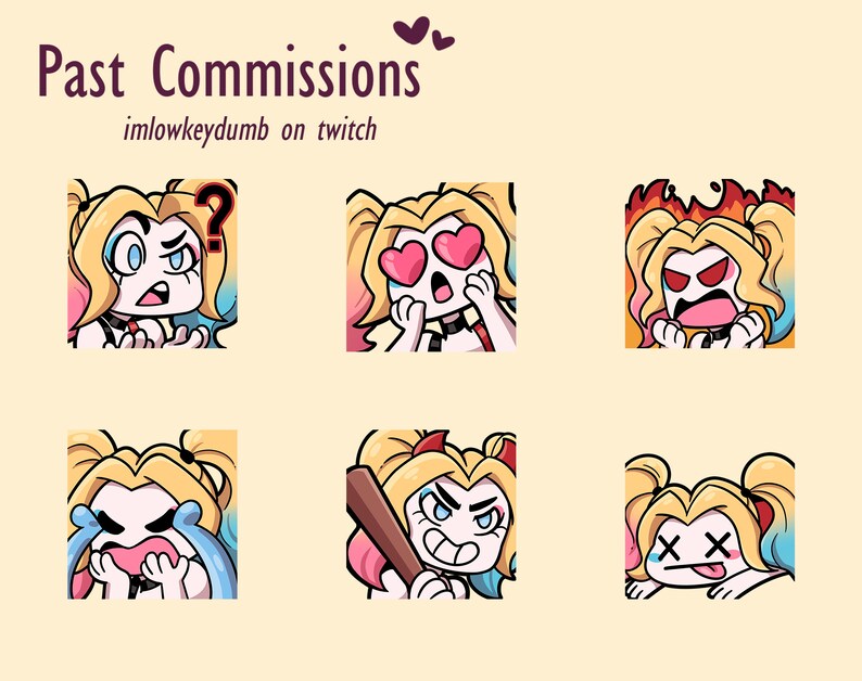 Custom Emote Commissions Twitch Discord Youtube Etc. - Etsy