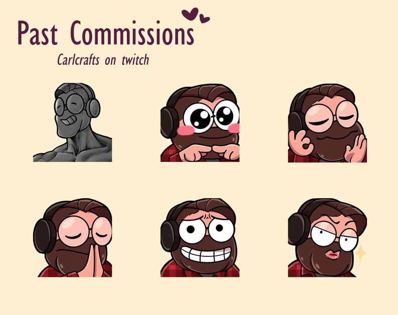 Custom Emote Commissions Twitch Discord Youtube Etc. - Etsy