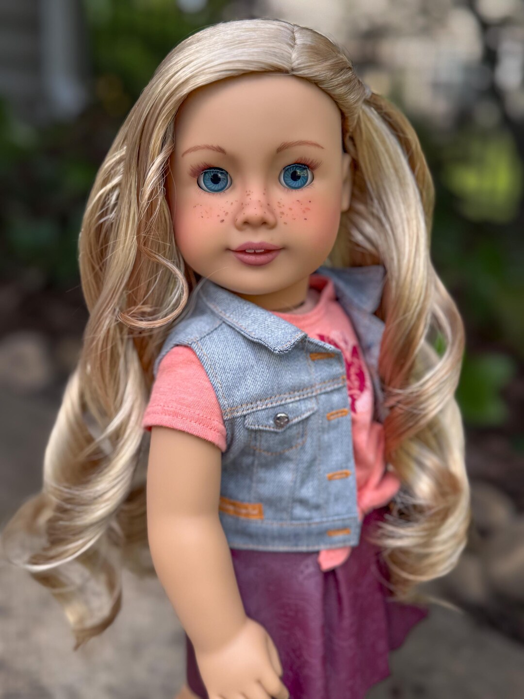 American Girl Custom Tenney Grant Doll Repaint Blue Eyes - Etsy