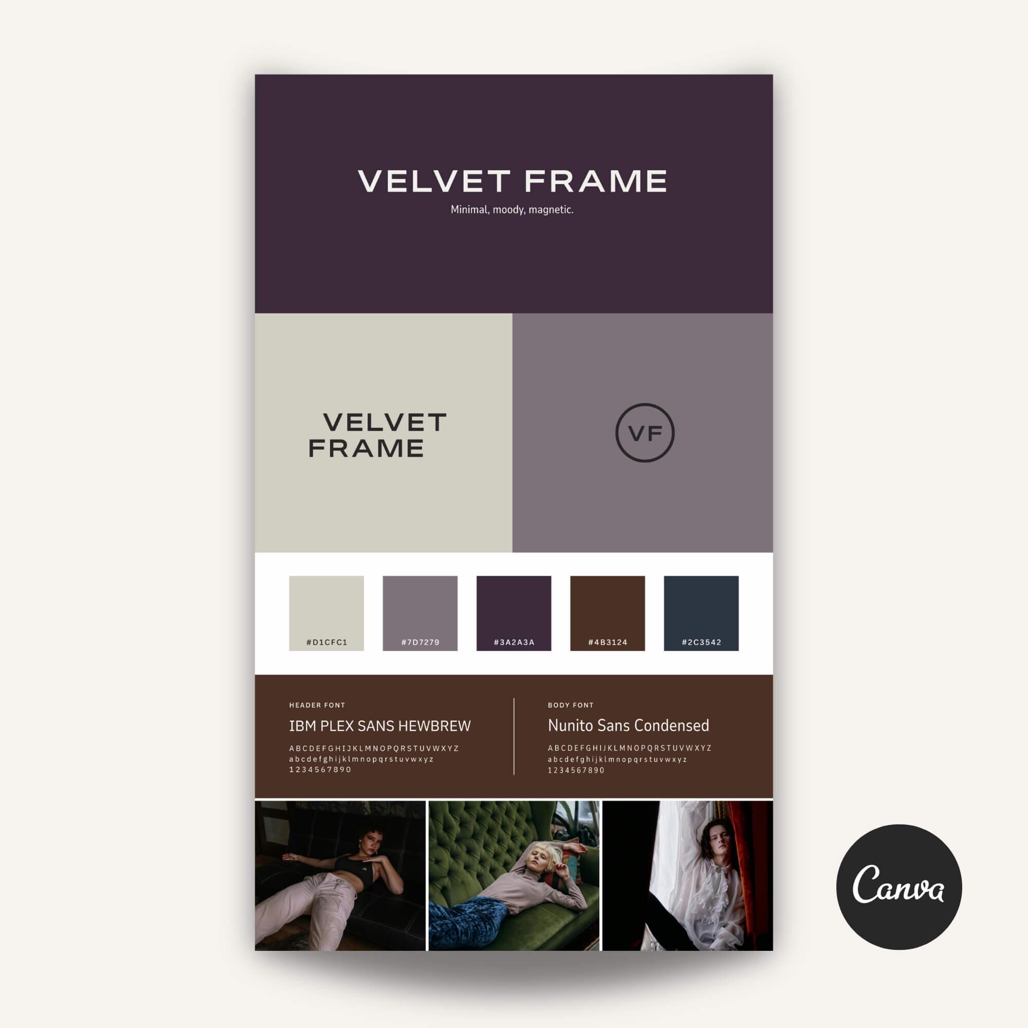 Canva Brand Kit: Minimalist Logo & Color Palette for Coaches (instant ...