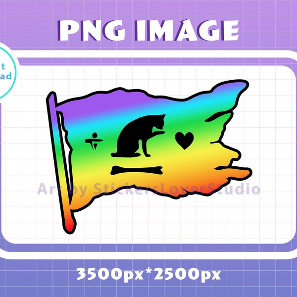 Ofmd Cat Flag - Etsy