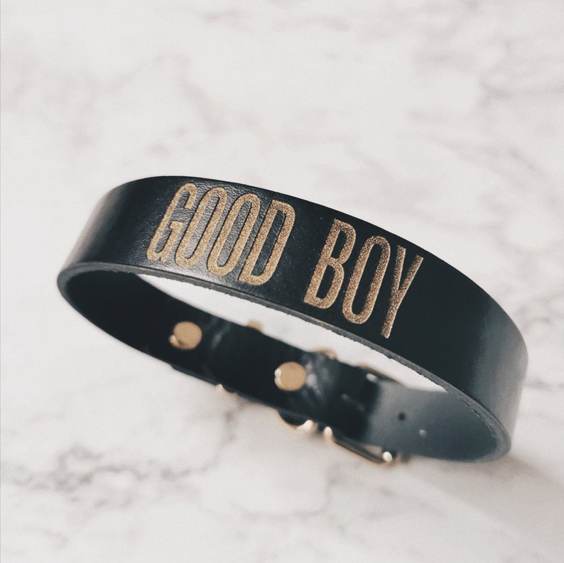 Custom Sub Collar for Men BDSM Collar Name Submissive Collar Men Gay ...