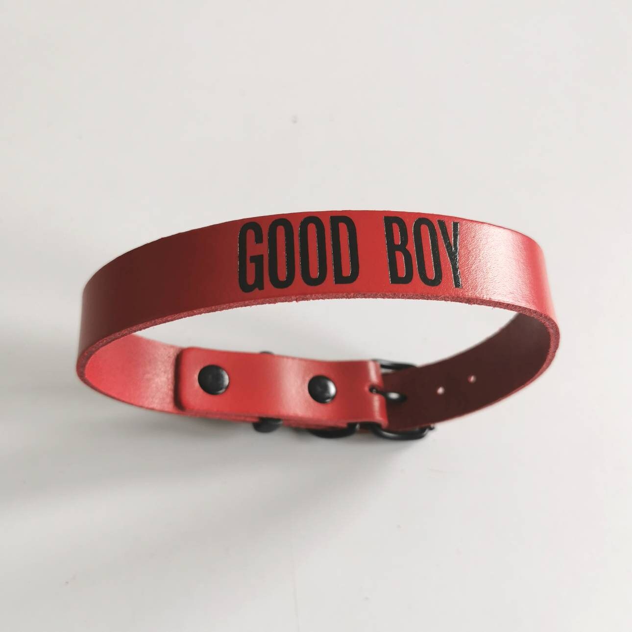 Puppyplay Collar GOOD BOY BDSM Collar for Submissive Red - Etsy